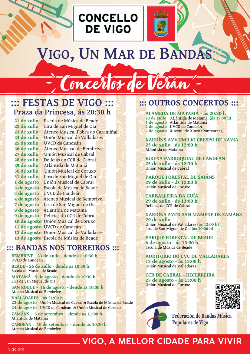 Vigo, un Mar de Bandas. Conciertos de verano - Concello de Vigo